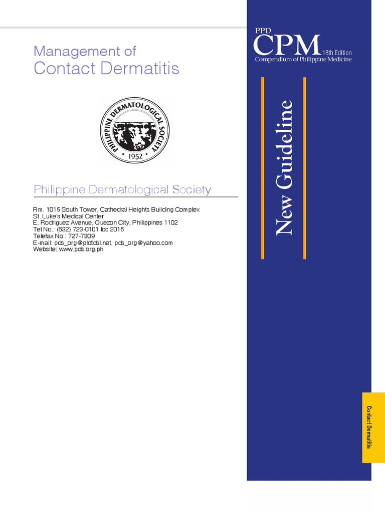Contact Dermatitis Management Of Pdf Dermatitis Allergy