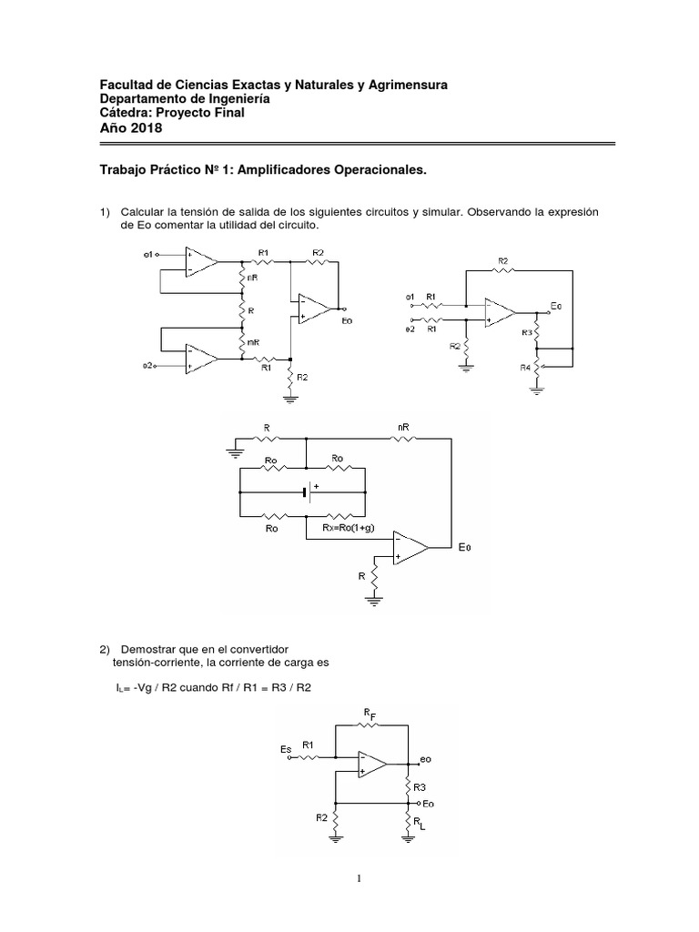 PF TP1 Amp Op 2018 PDF | PDF