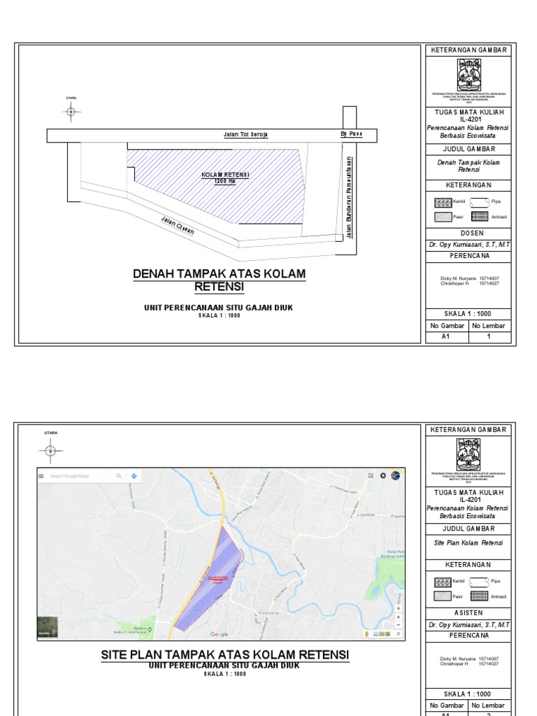 Perencanaan Kolam Retensi | PDF