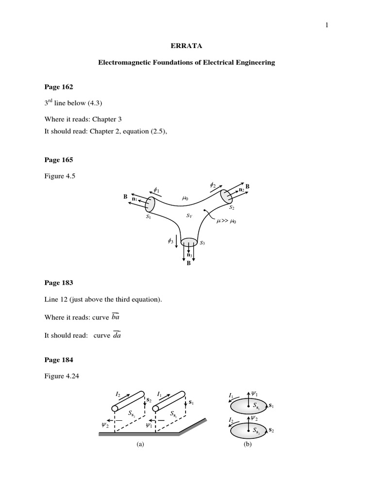 Errata Electromagnetic Foundations of Electrical Engineering | PDF | Teaching Mathematics | Nature