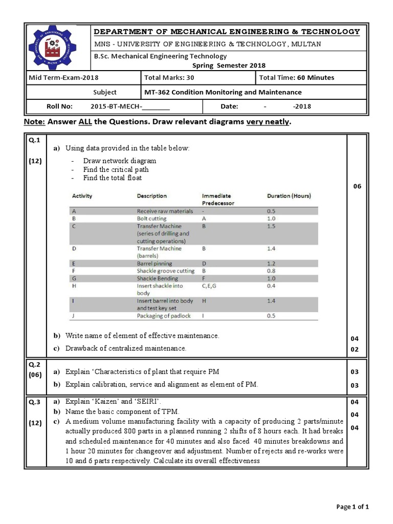 Answer ALL The Questions. Draw Relevant Diagrams Very Neatly | PDF