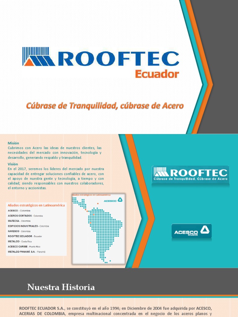 Roof Tec | PDF | Acero | Aluminio