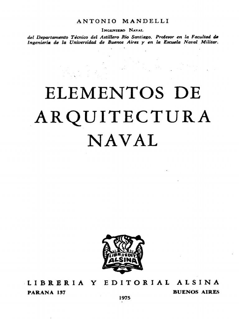 Elementos de Arquitectura Naval | PDF