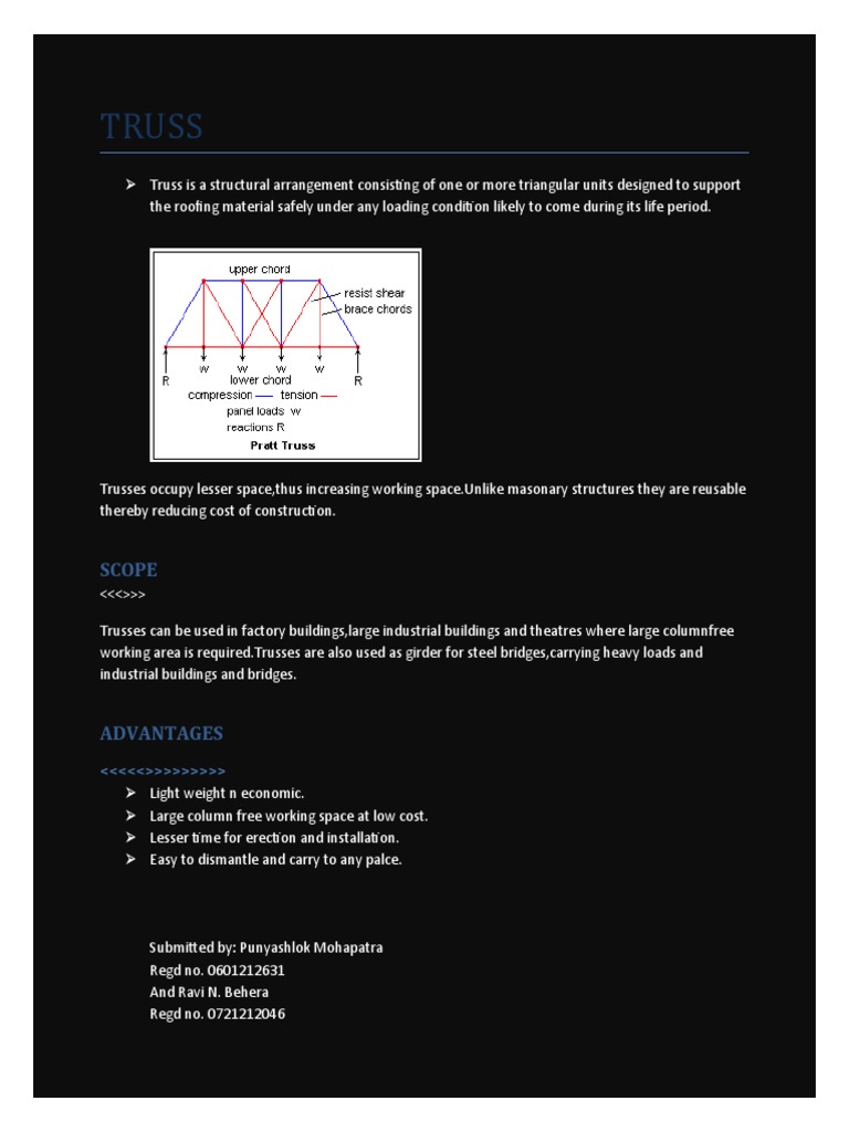 Trusses Provide Large Column-Free Spaces at Low Cost | PDF