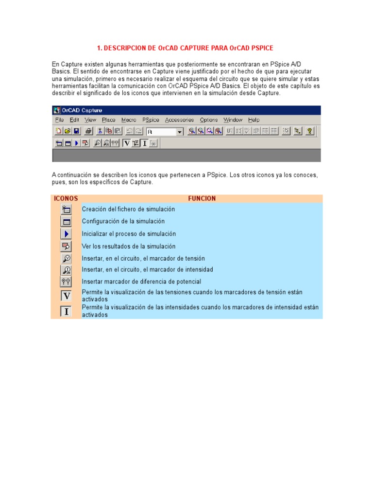 Manual Orcad | Descargar gratis PDF | Resistencia Eléctrica y ...