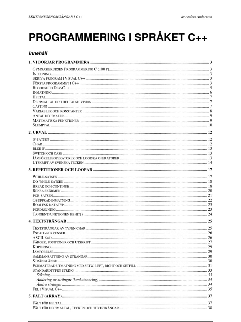 Cplus Lektioner | PDF