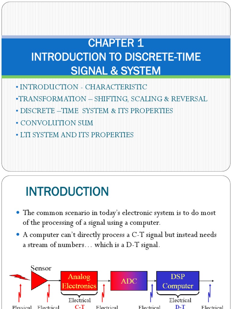 Discrete-Time Signal & System | PDF | Convolution | Signal Processing
