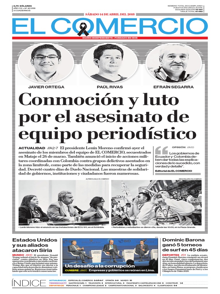 El Comercio | PDF | Ecuador | Colombia