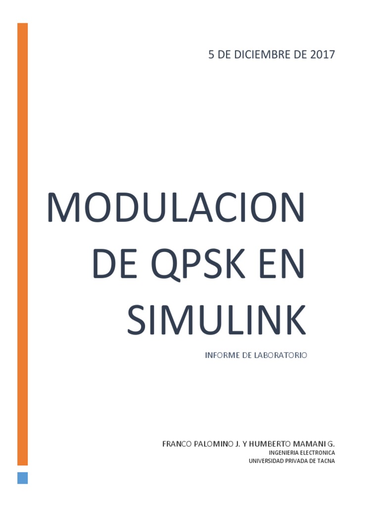 Modulacion QPSK | PDF | Modulación | Telecomunicaciones