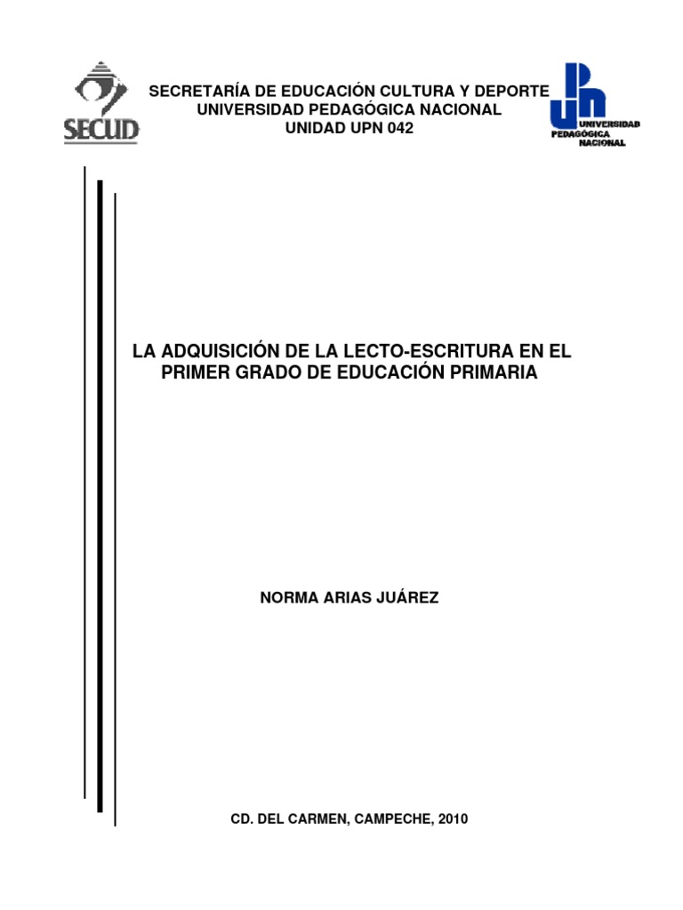 Adquisicion de La Escritura en Primer Grado PDF | PDF | Rima | Canciones