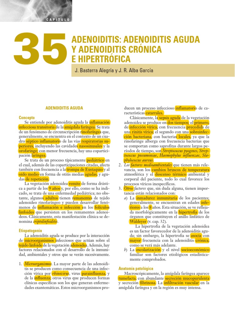 Diagnóstico de Adenoiditis Aguda | PDF | Diagnostico medico | Inflamación