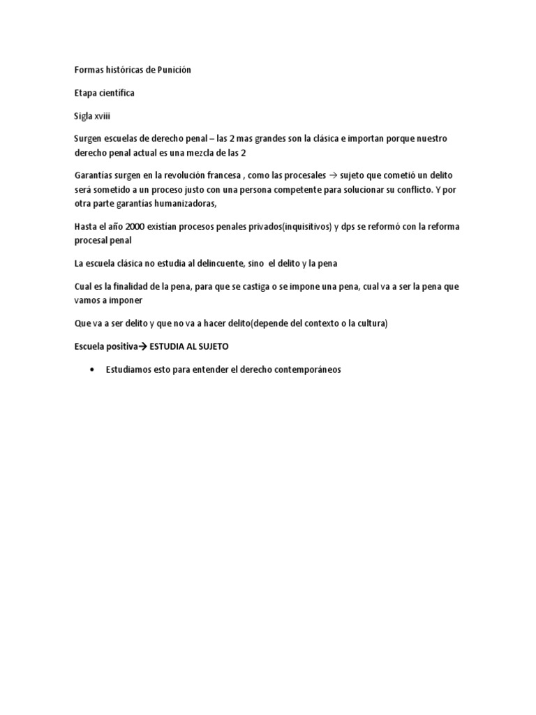 Evolución de la Punición en Derecho Penal | PDF | Filosofía