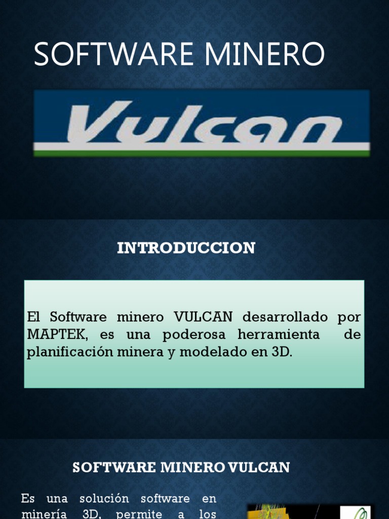 Software Minero Vulcan | PDF | Minería | Software