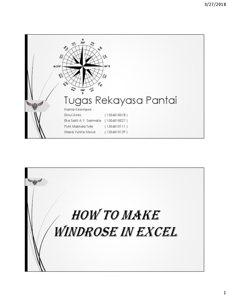 Make Windrose With Excel | PDF