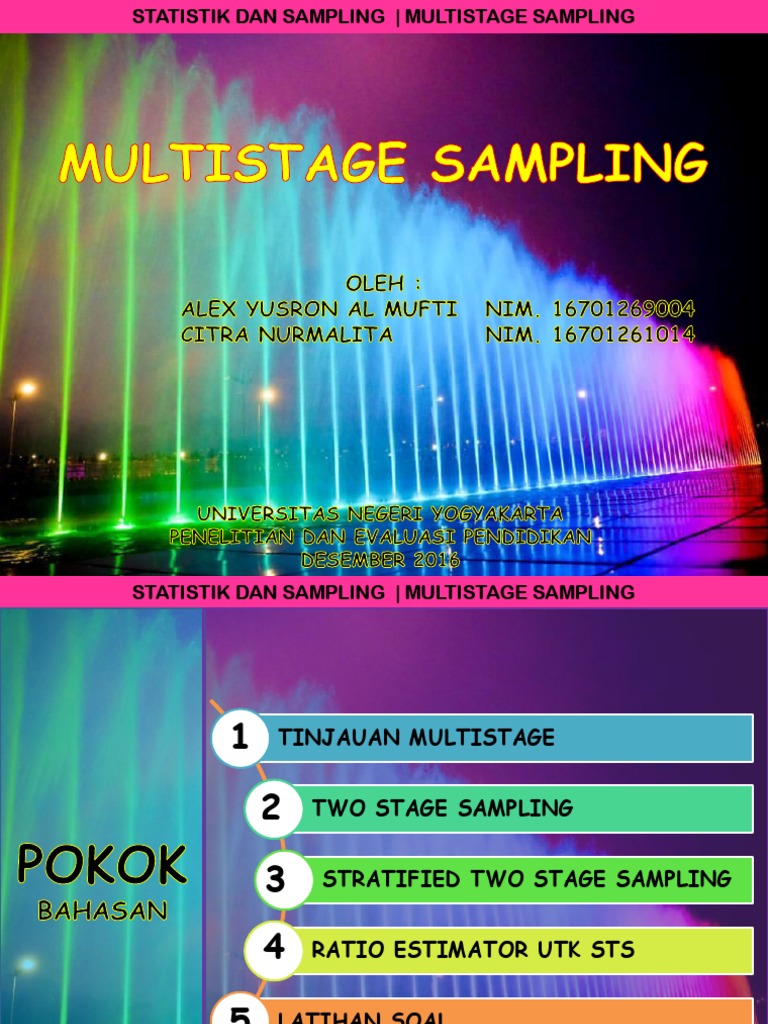 Multistage Sampling | PDF