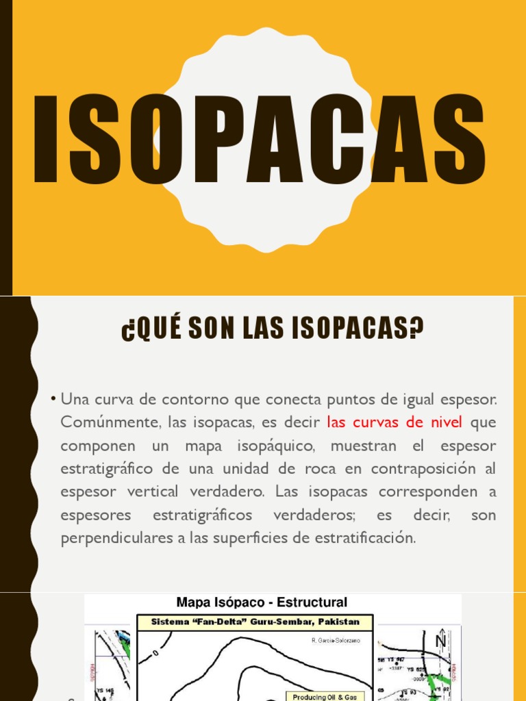 Isopacas | PDF | Depósito de petróleo | Geología