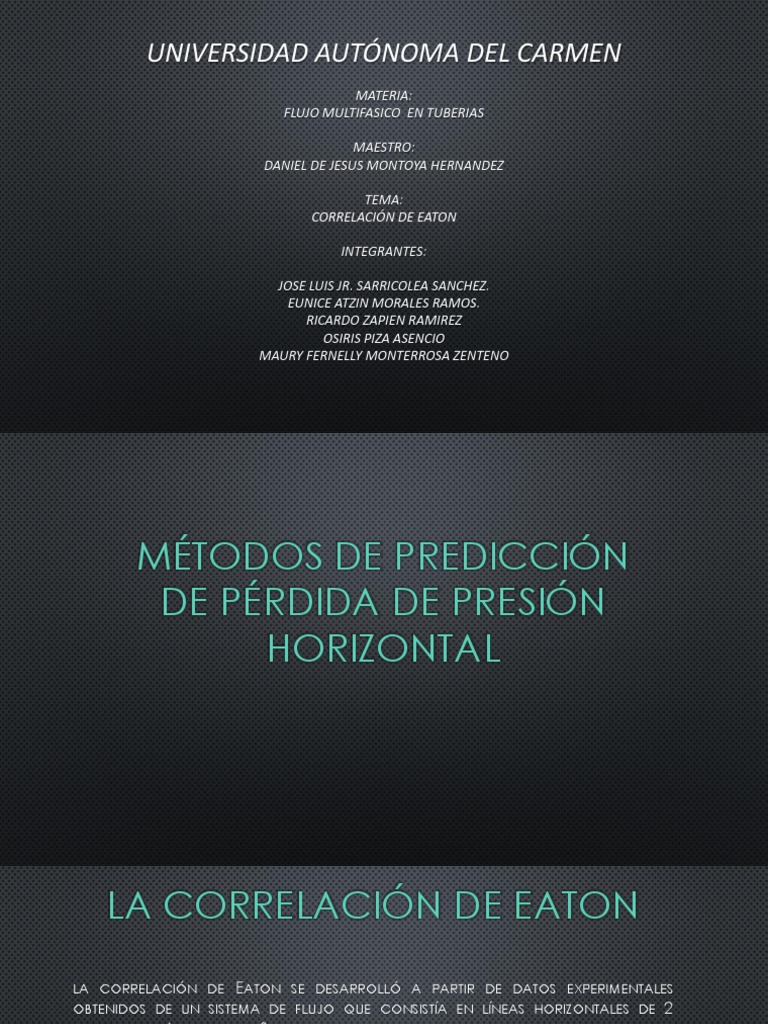 Correlacion de Eaton | PDF | Correlación y dependencia | Presión