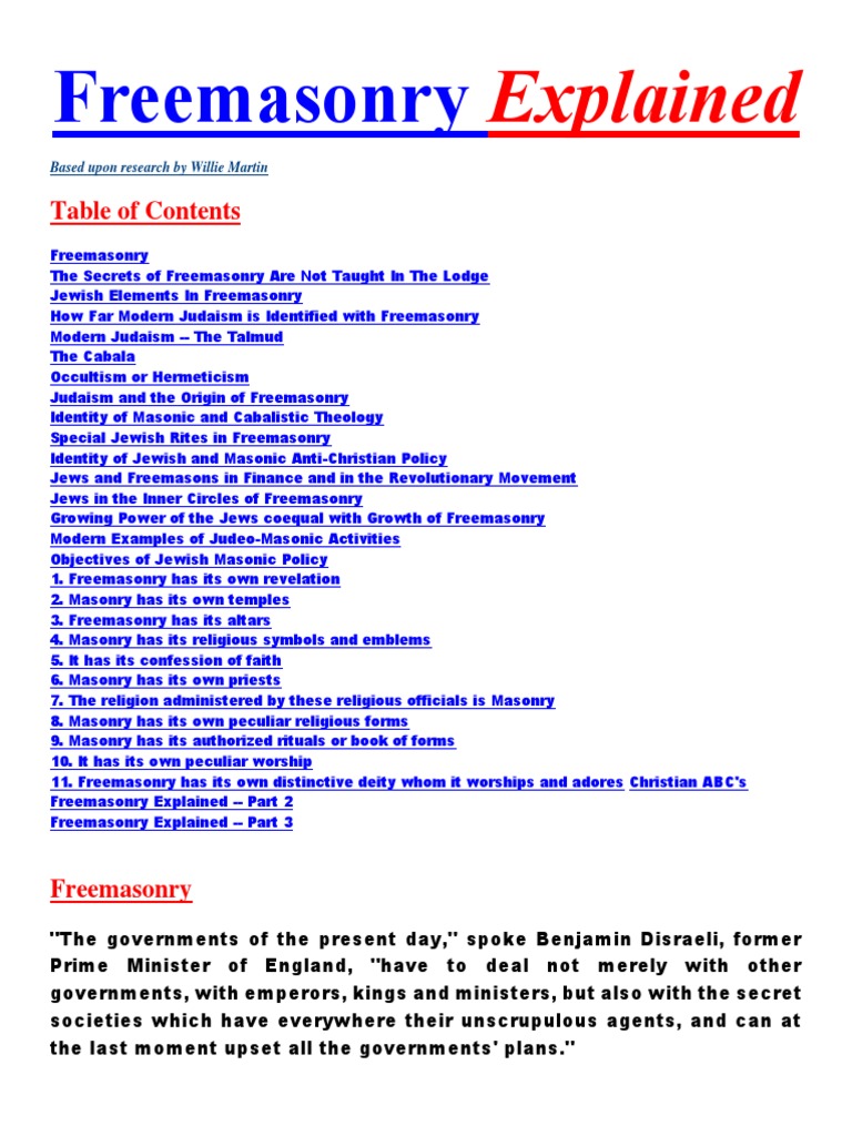 Freemasonry Explained PDF | PDF