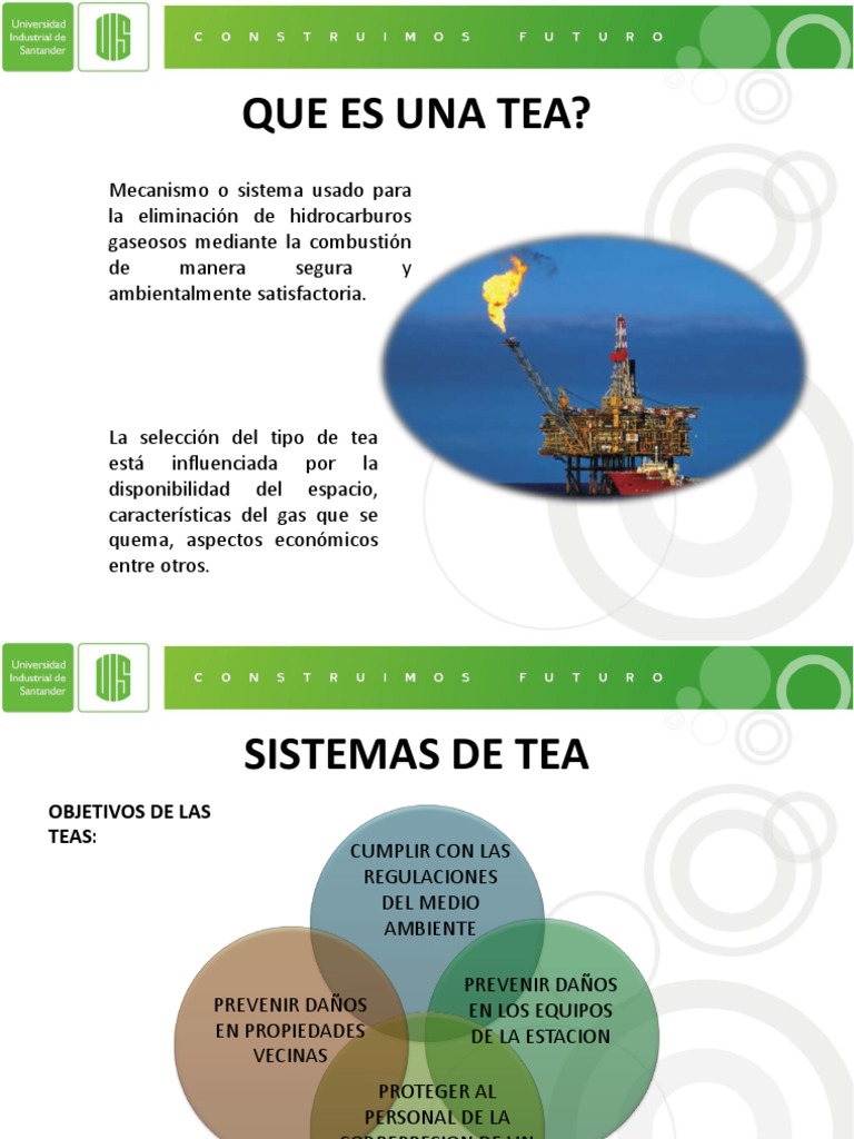 Facilidades Teas Tma | PDF | Combustión | Gases