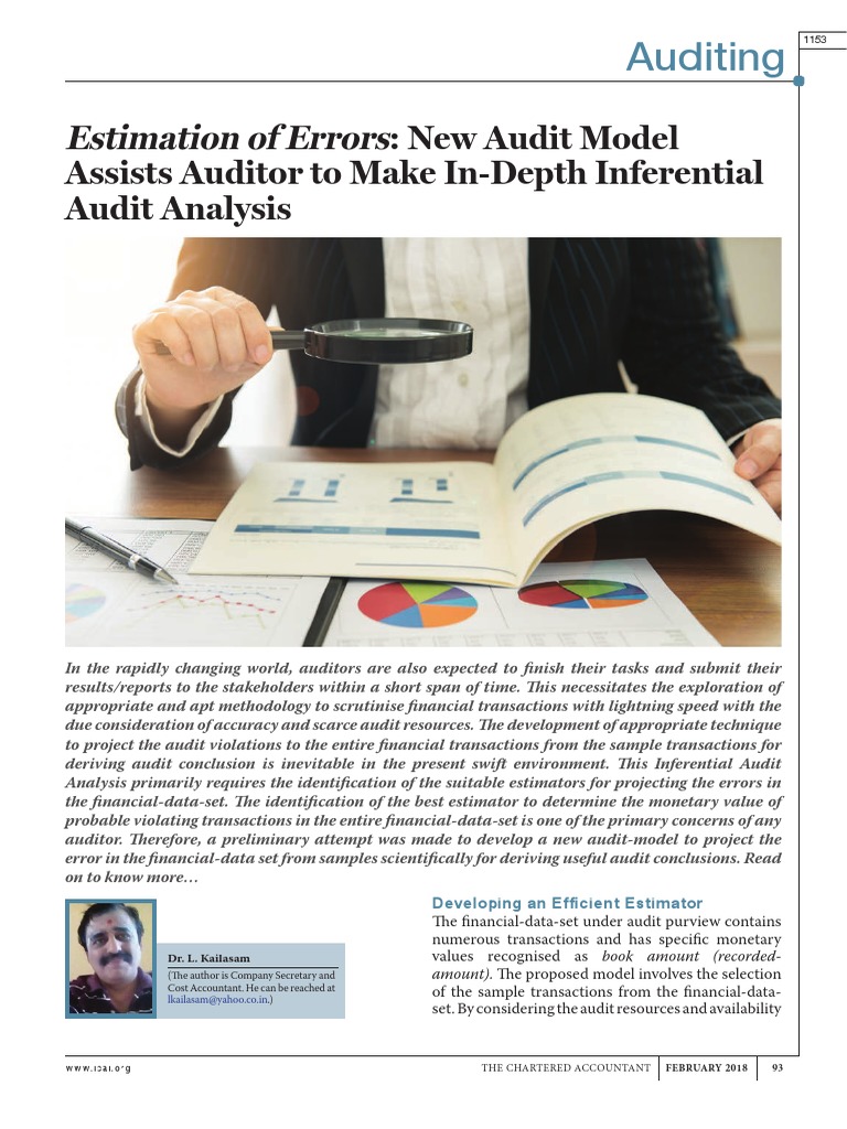 Auditing: Estimation of Errors | PDF | Estimator | Ordinary Least Squares