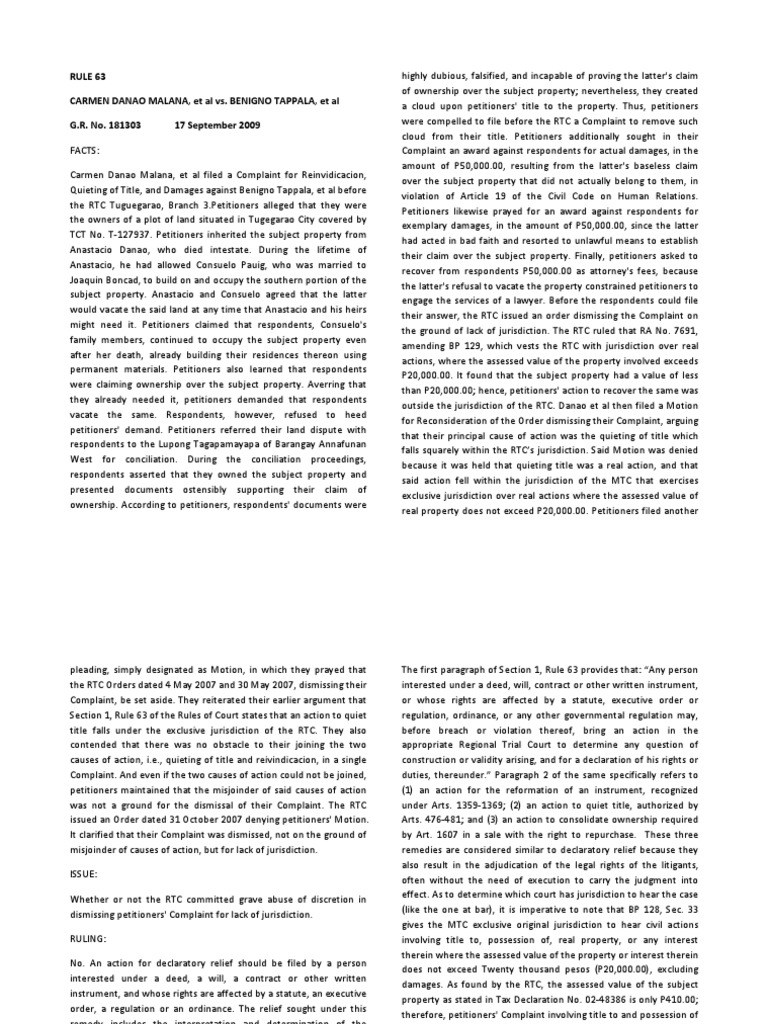 Declaratory Relief Cases | Download Free PDF | Certiorari | Declaratory Judgment