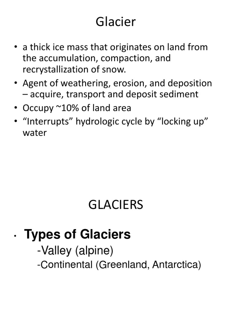 Glacier Review PPT 4mr | PDF | Glacier | Valley