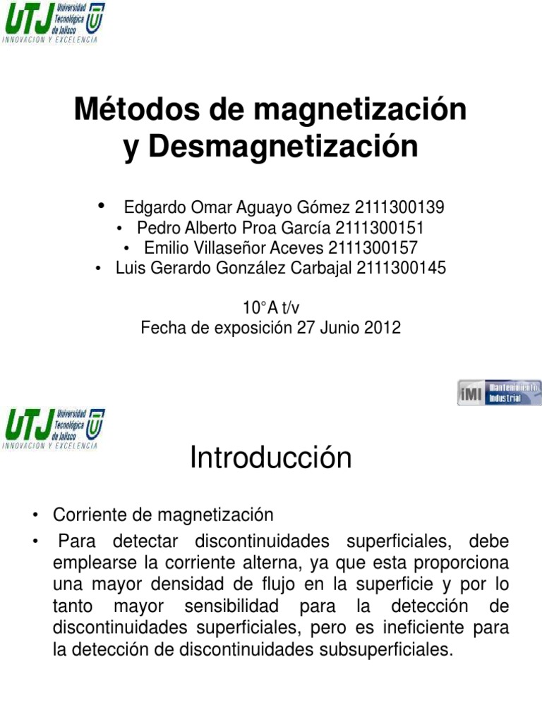 Metodos de Magnetizacion y Desmagnetizacion | PDF | Aluminio | Campo ...