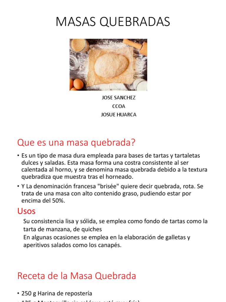 Masas Quebradas | PDF