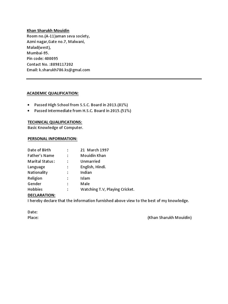 Adnan Resume Pdf 