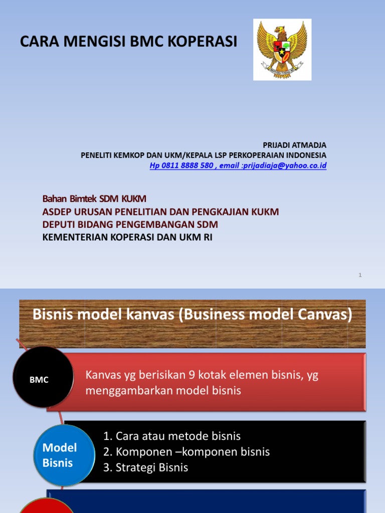 09 Cara Mengisi BMC Koperasi | PDF