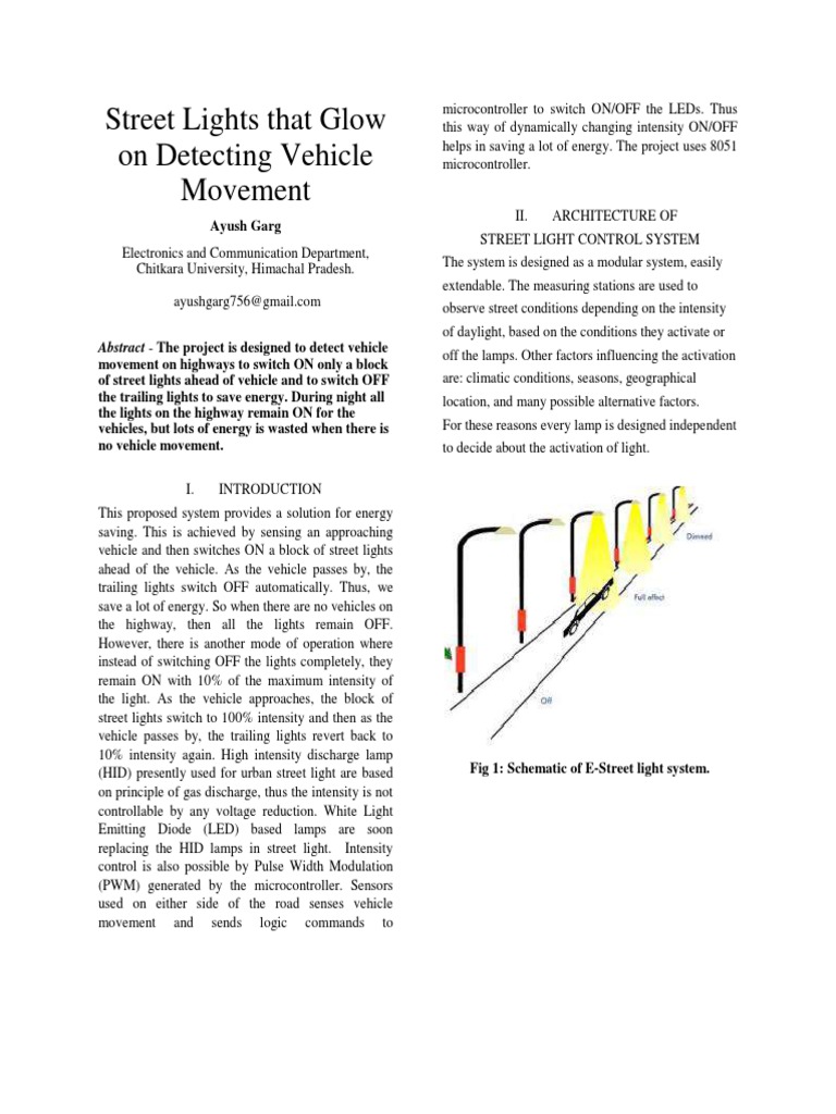 Street Light | PDF | Street Light | Electrical Engineering