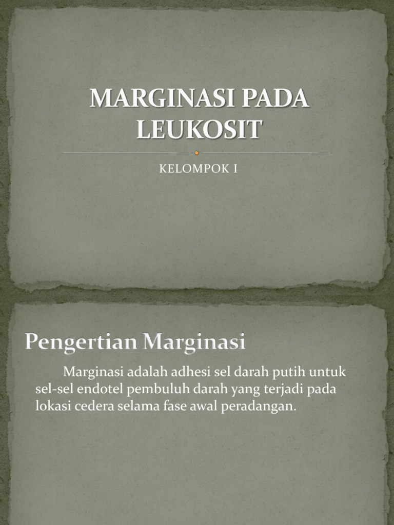 Marginasi Pada Neutrofil | PDF | Pengembangan Diri | Kesehatan Holistik
