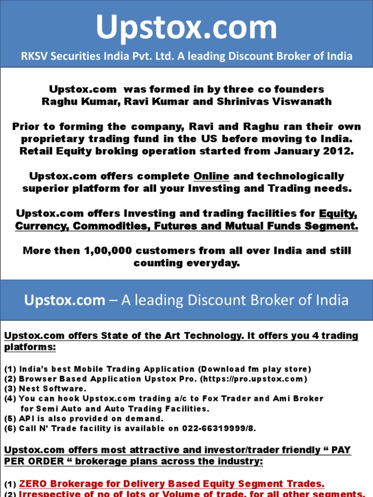Upstox Discount Broker | PDF | Futures Contract | Margin (Finance)