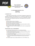 SELG Accomplishment Report 1st Quarter | PDF