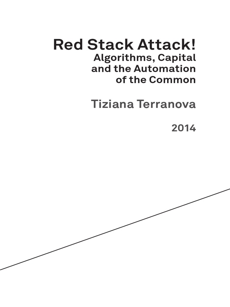 Red Stack Attack Algorithms Capital and | PDF | Capitalism | Automation