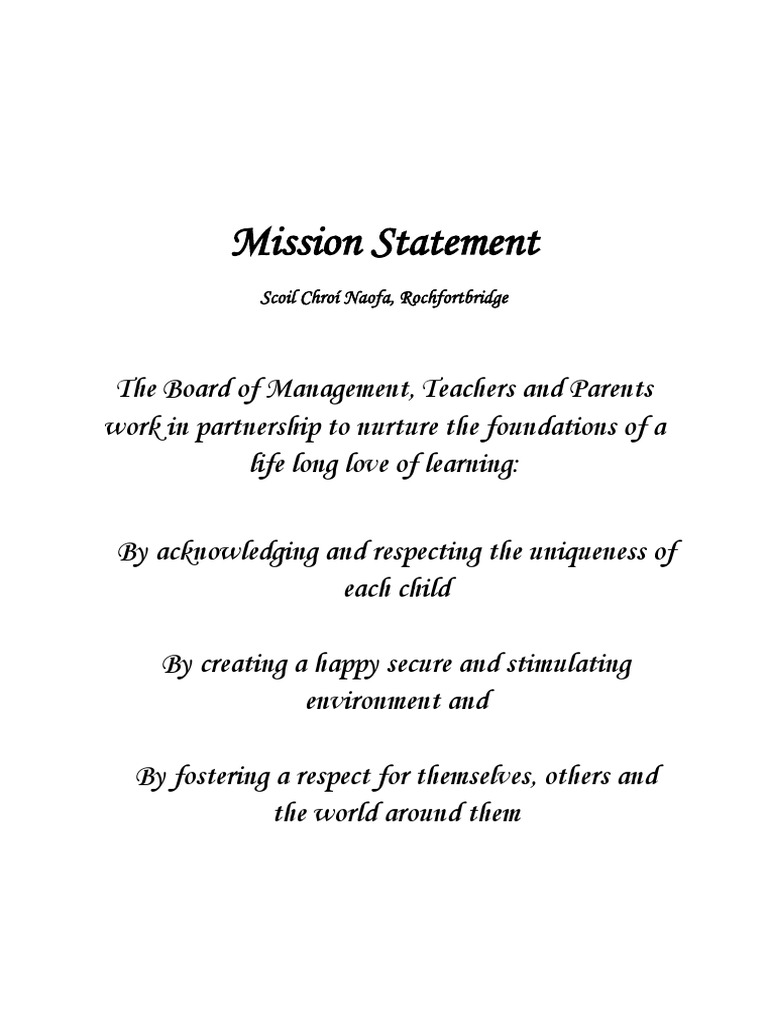 Mission Statement | PDF