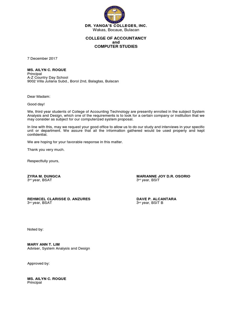 IT Approval Letter | PDF