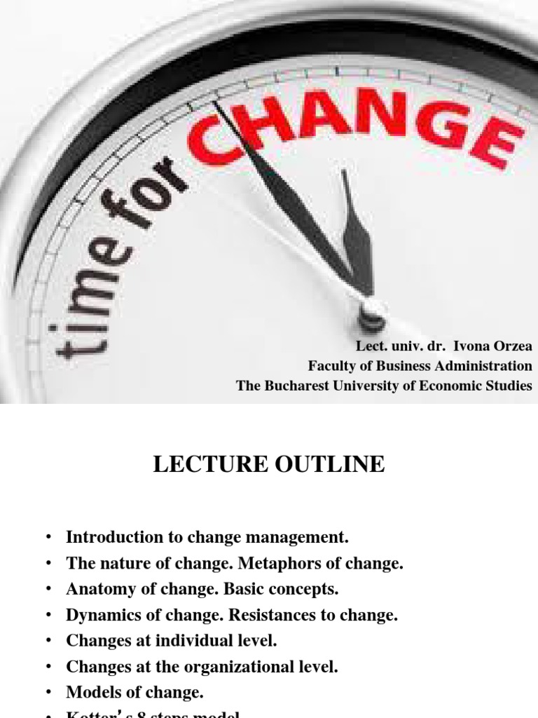 01 - Change Management Overview | Download Free PDF | Psychological ...