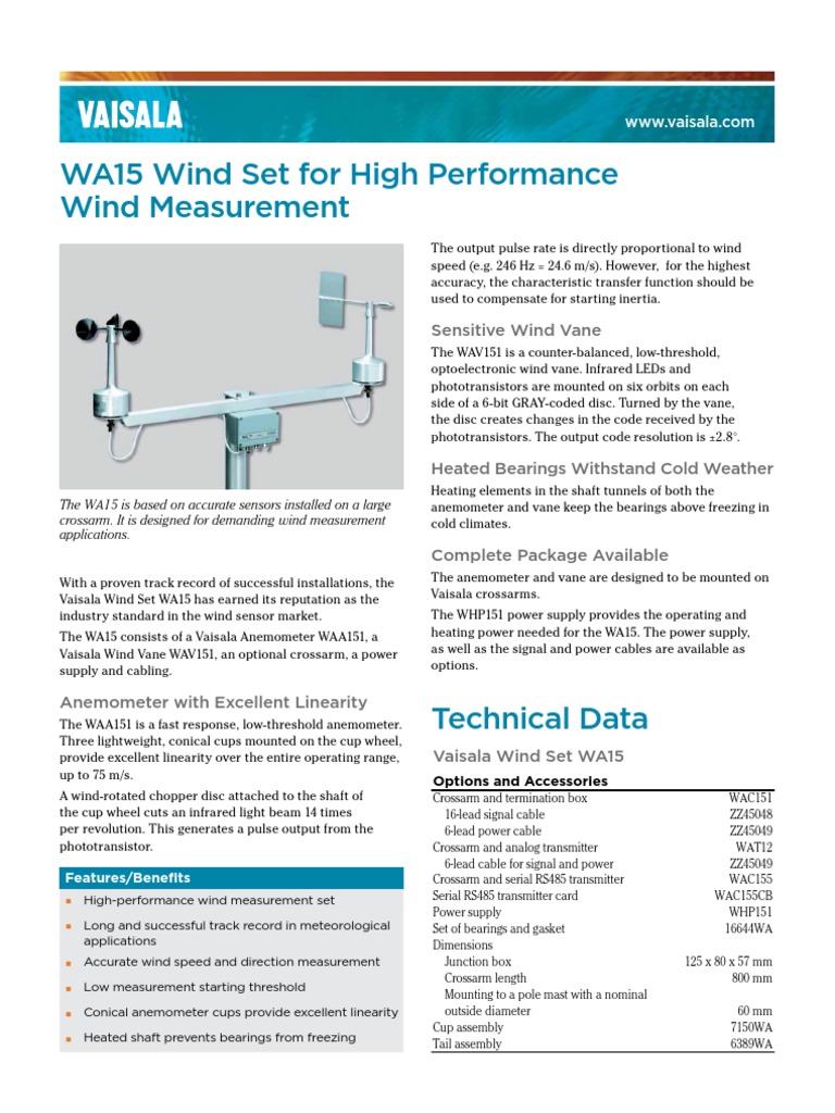 WA15 Datasheet B210382EN C LoRes | PDF | Power Supply | Electrical ...