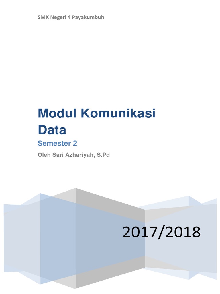 Modul Komunikasi Data Semester Genap K13 | PDF
