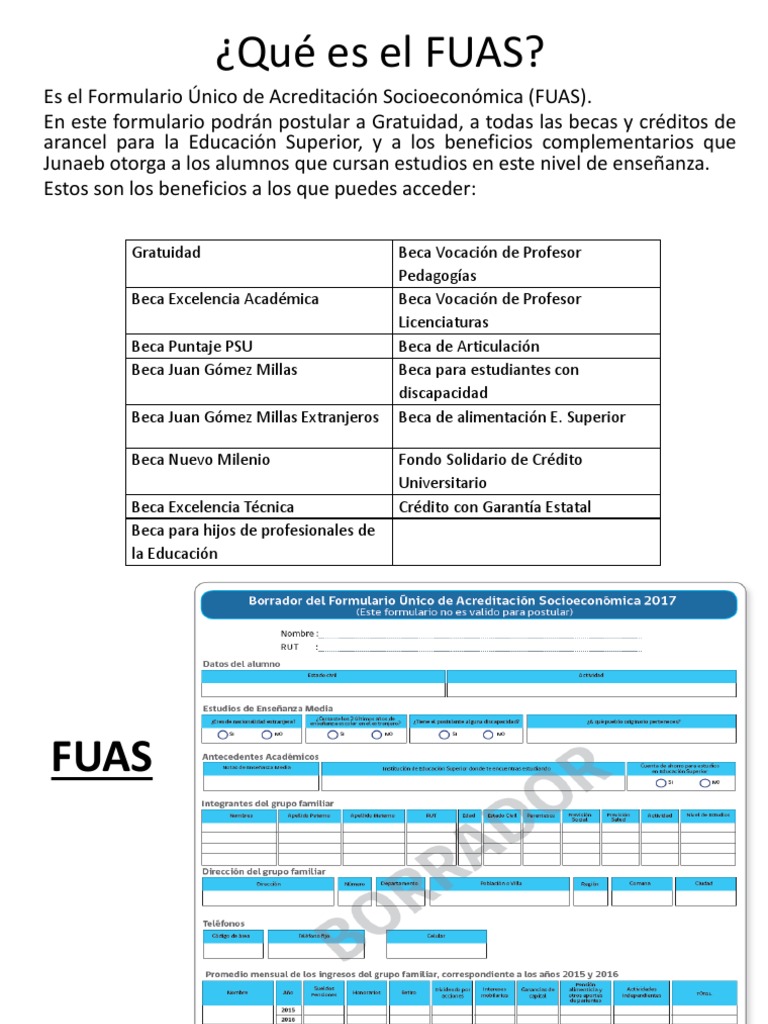 Qué Es El FUAS | PDF