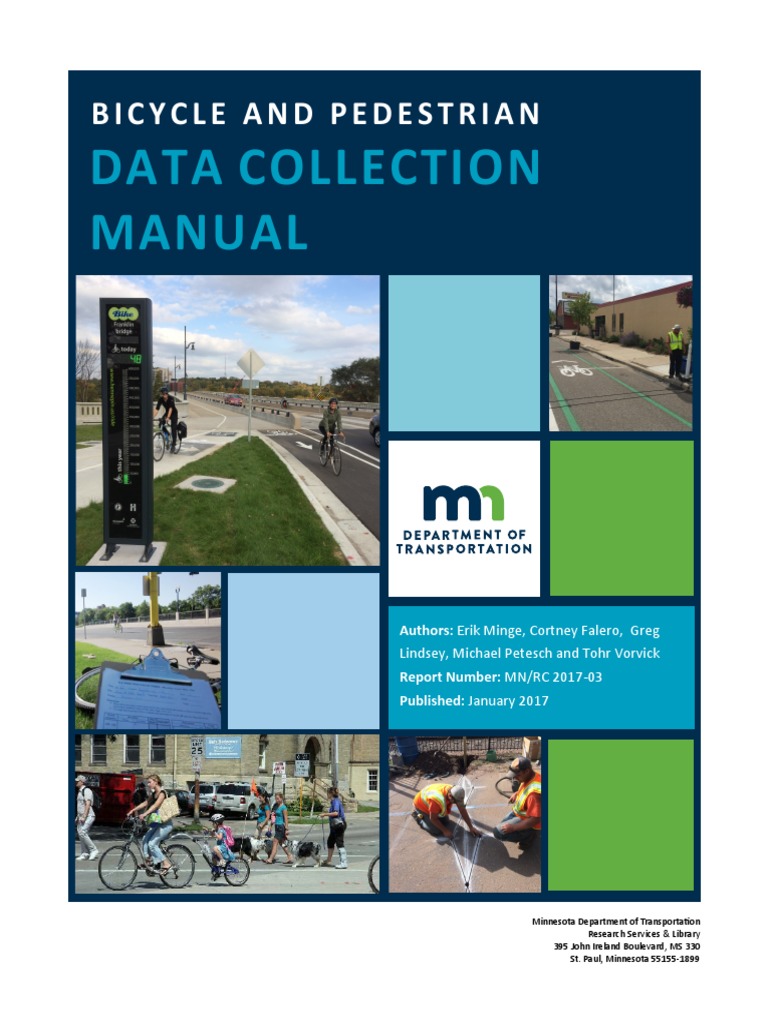 Bicycle and Pedestrian Data Collection Manual | PDF | Traffic | Cycling ...