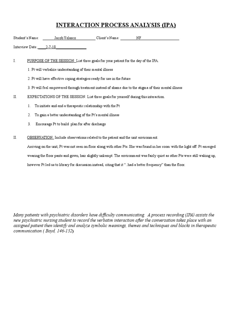 Ipa - Psych Nursing | PDF | Mental Disorder | Mania