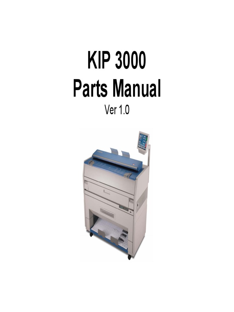 KIP 3000 Parts Manual Ver 1 PDF | PDF