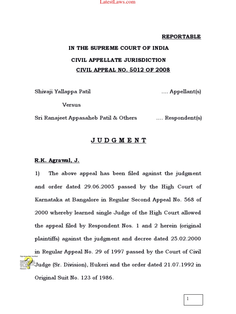 Supreme Court Judgment on Specific Performance of Contract | Specific ...