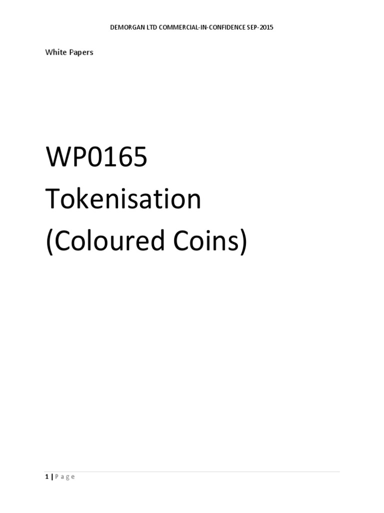 Coloured Coins White Paper v6 | PDF | Bitcoin | United States Dollar