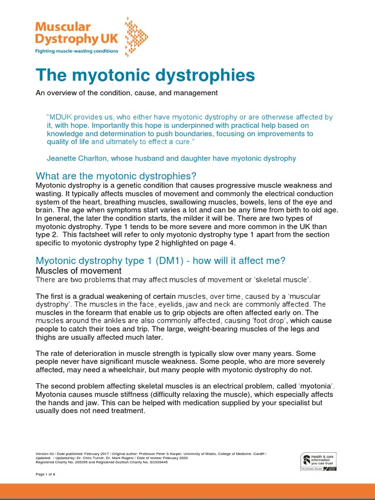 Myotonic Dystrophy 2017 | PDF | Muscular Dystrophy | Epidemiology