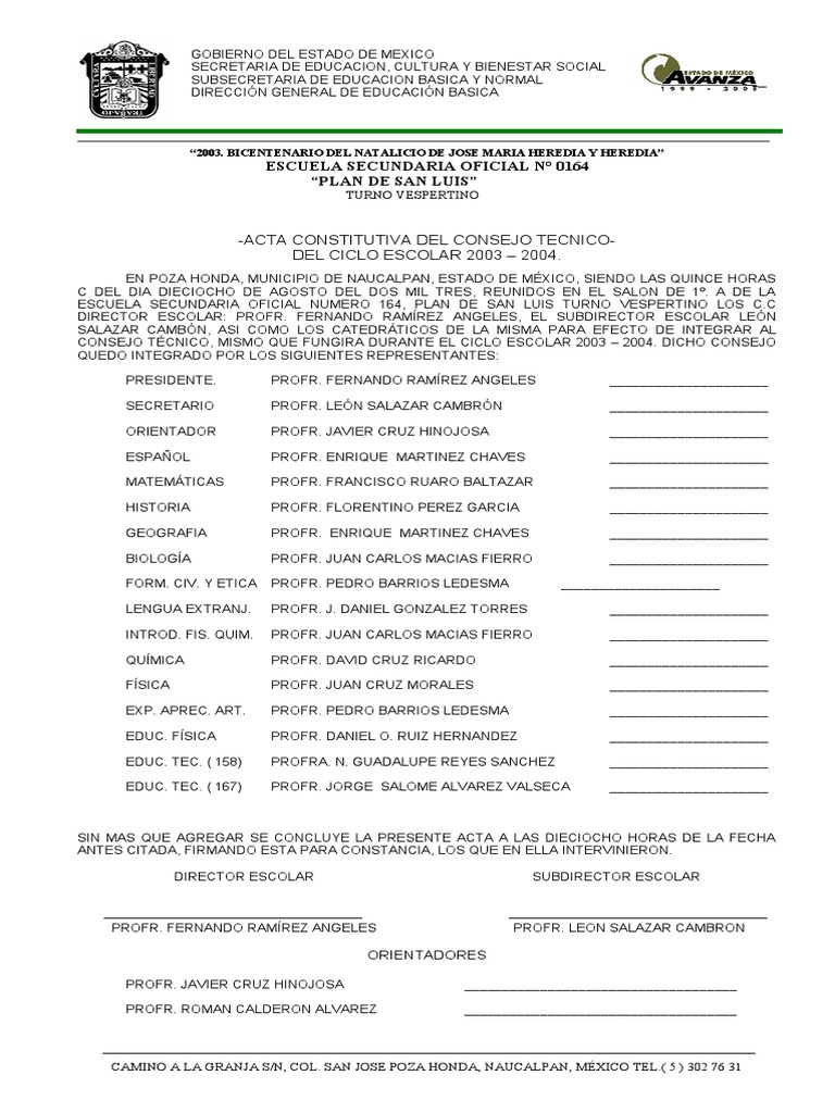 Actas Constitutivas | PDF | Ocio | México