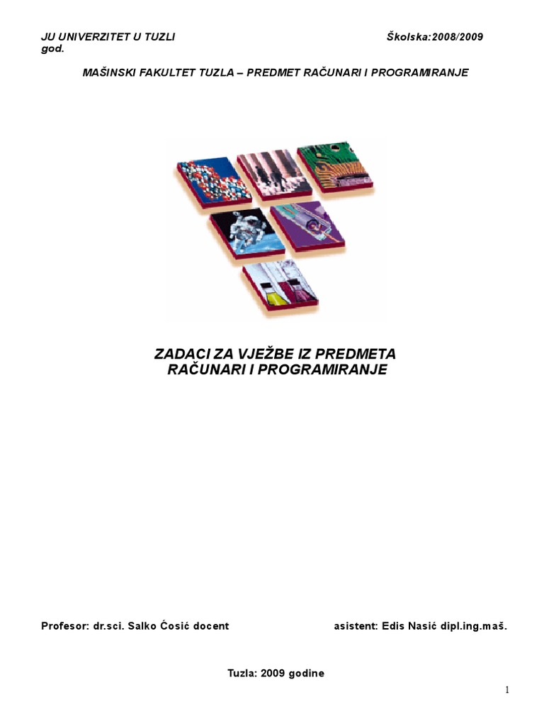 Skripta Za Vjezbe Racunari I Programiranje | PDF
