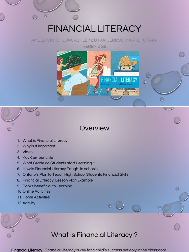 Financial Literacy Powerpoint | PDF | Literacy | Financial Literacy